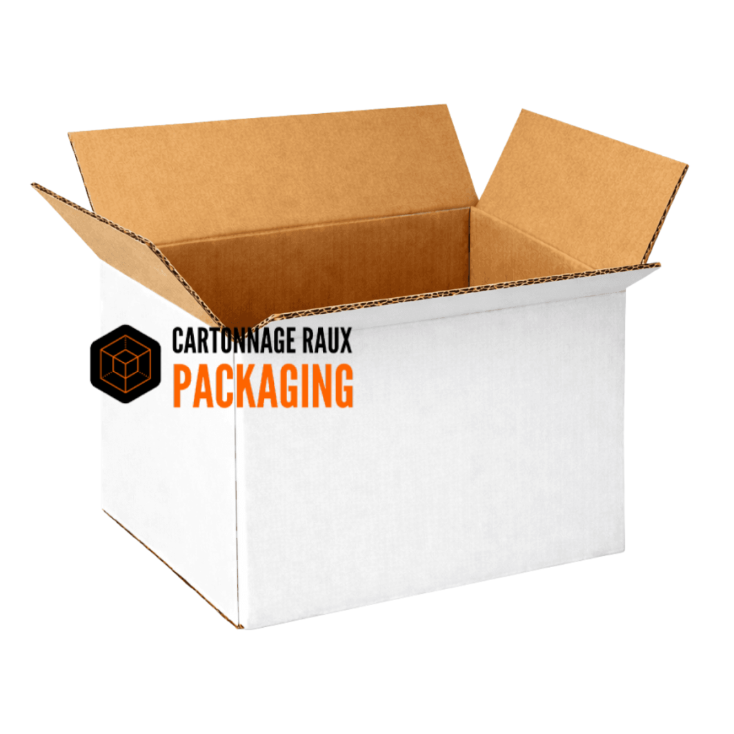 Carton blanc renforcé double cannelure 31x22x25 cm | Cartonnage Raux ...